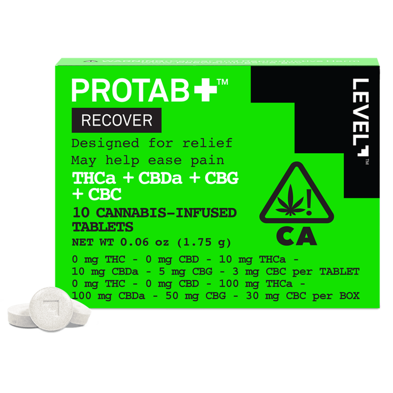 LEVEL - Recover - THCA CBDA CBG CBC - Protab - 10CT